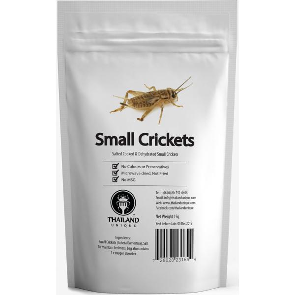 ジェイアールユニーク JR Unique Small Crickets15g ヨーロッパイエコオロギ15g スポーツ  TIU0004　昆虫食のリーディングカンパニーJR Unique Foods ? 社の商品です。 コオロギはFDA承認の...