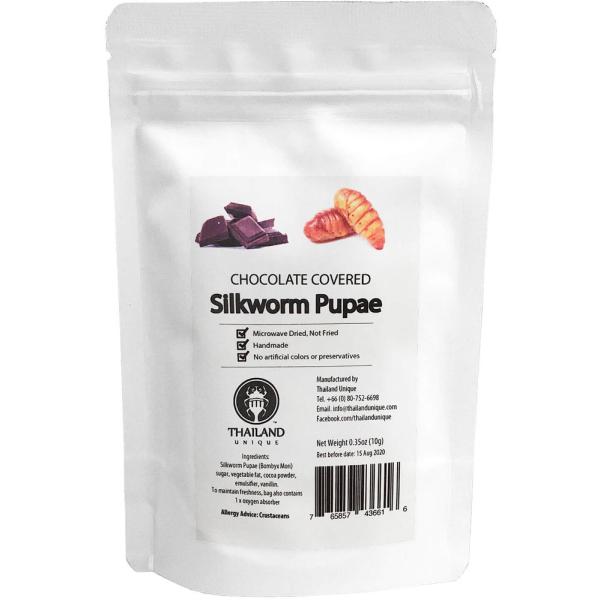 ジェイアールユニーク JR Unique Chocolate coated silkworms チョコレートシルクワーム スポーツ  TIU2001　昆虫食のリーディングカンパニーJR Unique foods ? 社の商品です。 コオロギ...