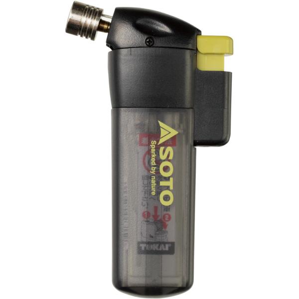 ソト SOTO ポケトーチ スケルトンブラック  ライター1個付き  PT-14SBCR  PT14SBCR　アウトドア　炎温度約800℃の使い捨てライターが1300℃の強力耐風バーナーに!強火力なのに、ライターとして使うより使用時間60ア...