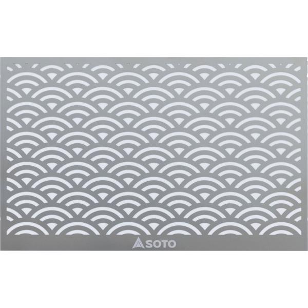 ソト SOTO Hinto オーナメント 青海波 せいがいは   SOD2604SG　アウトドア　ゆらめく炎にアクセントを与えるデザインシート。薄いシートで付け替えカンタン。厚さ0.05mmの薄くてしなやかなシートは耐熱性、耐久性に優れたス...