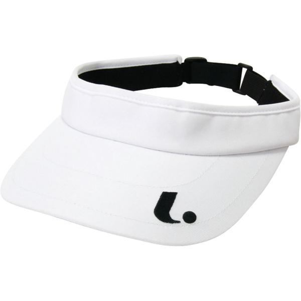 ルーセント LUCENT Ladies サンバイザー ホワイト 白 女性 帽子 日除け 日焼け防止 熱中症対策 ソフトテニス 軟式テニス 硬式テニス 部活動 クラブ活動 サークル  XLE1850　テニス　ゴムアジャスター式。ワンポイントロ...