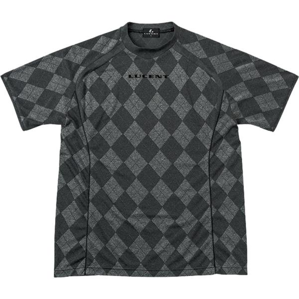 ルーセント LUCENT Uni 半袖Tシャツ ブラック 黒 メンズ レディース 男性 女性 吸汗速乾 丸首 トップス 襟なし 着替え 練習着 移動着 試合着 部活動 サークル  XLH1989　テニス 爆買
