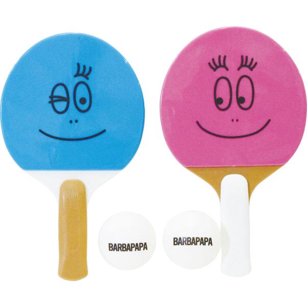 バーバパパ BABA PAPA エンジョイファミリー ミニ卓球セット BP-107 簡単設置 ラケット ボール ネット キャラクター ファミリー キッズ レジャー スポーツトイ プレゼント  BP107　卓球　ラケット2本とボール2球に、ネ...