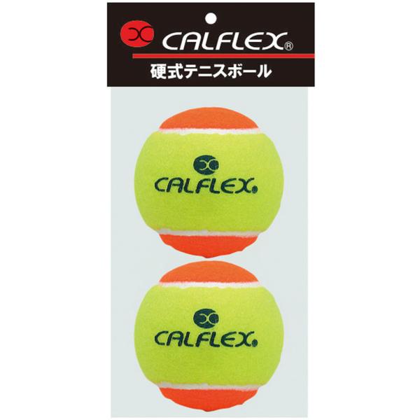 カルフレックス CALFLEX ツートンカラージュニアテニスボール STAGE2 2P LB-2 イエロー×オレンジ 子ども キッズ クラブ活動 スクール  LB2　テニス 爆買