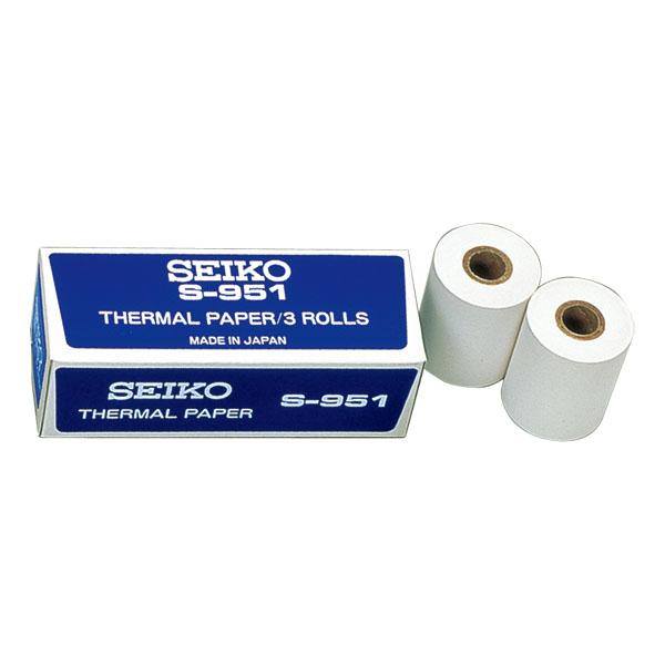 セイコー SEIKO システムプリンター専用ロールペーパー 3ロール入り S-951 専用ペーパーホルダーSVAZ007用 陸上 タイム 計測 記録 プリントアウト ストップウオッチ  S951　システムプリンター専用のロールペーパーです。...