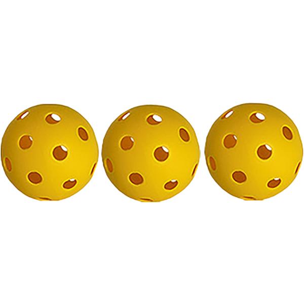 サンラッキー Sunlucky ピックルボール 普及用ボール 3個 穴あきボール 室内用 屋外用 ニュースポーツ レクリエーション 学校  PL15　テニス、バドミントン、卓球を組み合わせたスポーツです。こちらはピックルボール・普及用ボール...