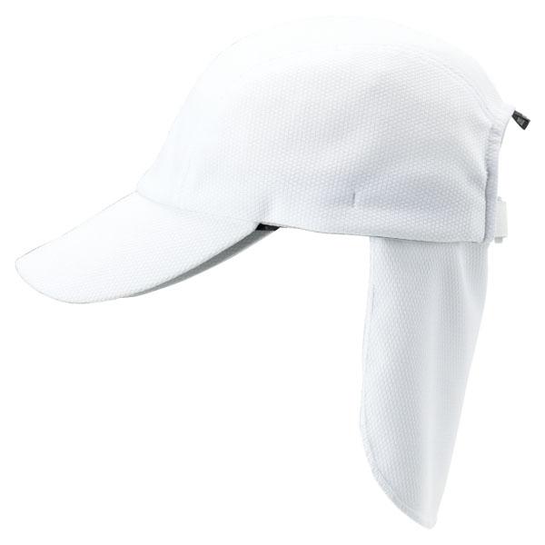 クールビット coolbit クールバイザーキャップ 帽子 2WAY 首筋保護 サンシェード付 サンシールド 疲労軽減 繰り返し使用可能 日焼けフラップ 簡単着脱 後頭部冷却 熱中症対策  CLVLF54 WHT　クールビットの日除けフラッ...