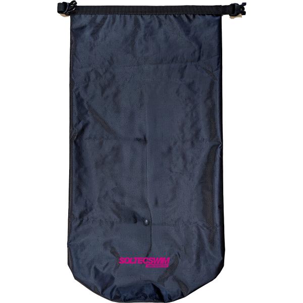 ソルテックスイム SOLTEC SWIM 防水ギアバッグ 専用ストラップ付 BLACK×PINK30L ケース 袋 用品 水泳 プール スイム 防水 招集所持ち込み可 練習用 部活動 クラブ スクール  205040　スイミング　濡れるもの...