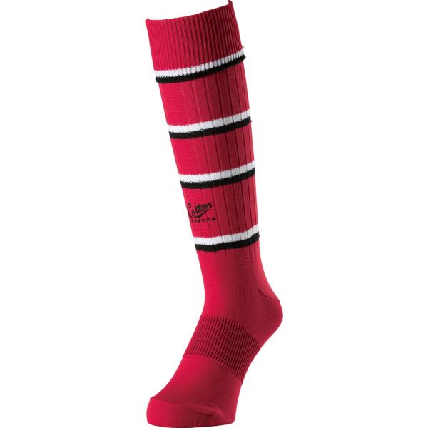 セプター SCEPTRE ラグビー ショートストッキング レッド×ブラック×ホワイト 25-28cm 靴下 ソックス 部活 練習 トレーニング コットントレーダース コットントレーダーズ  CS178　Cotton TRADERSブランドの...