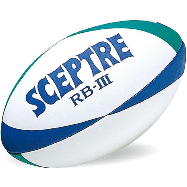 セプター SCEPTRE ラグビー RB-III ジュニアレースレス ラグビーボール 3号球 ネイビー×ターコイズブルー 低学年用 小学生 スクール 学校 体育 部活 練習 トレーニング  SP713　小学生・スクール用3号球。低学年用。  爆買