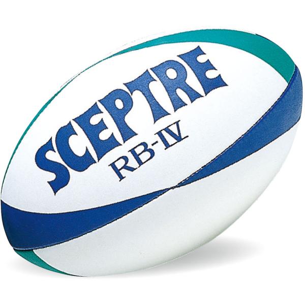 セプター SCEPTRE ラグビー RB-IV ジュニアレースレス ラグビーボール 4号球 ネイビー×ターコイズブルー 高学年用 小学生 スクール 学校 体育 部活 練習 トレーニング  SP714　小学生・スクール用4号球。高学年用。  爆買