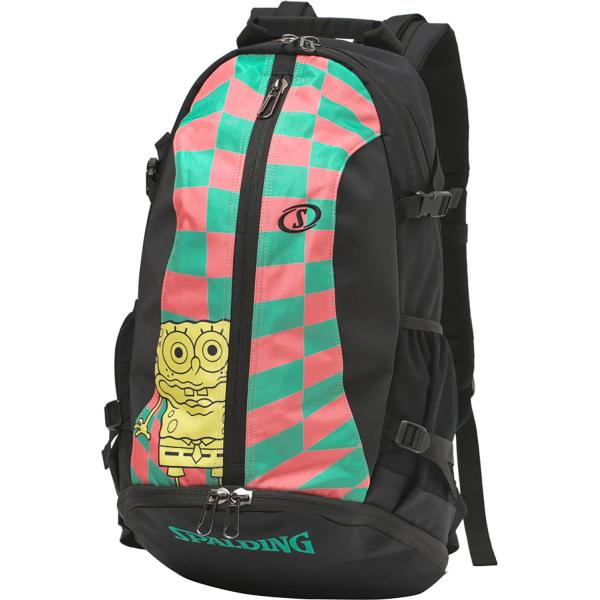 スポルディング SPALDING ケイジャー スポンジ・ボブ チェッカーフラッグ  40007SBC　バスケット　イエローのスポンジ・ボブがポイントのポップなチェッカーフラッグ柄のケイジャー  爆買