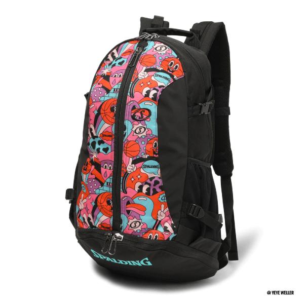 スポルディング SPALDING ケイジャー イェイェ・ウェラー カラー ザ コート  40007YWC　バスケット　バスケをする楽しさとエネルギーを表現したエネルギッシュでカラフルなアートのケイジャー。