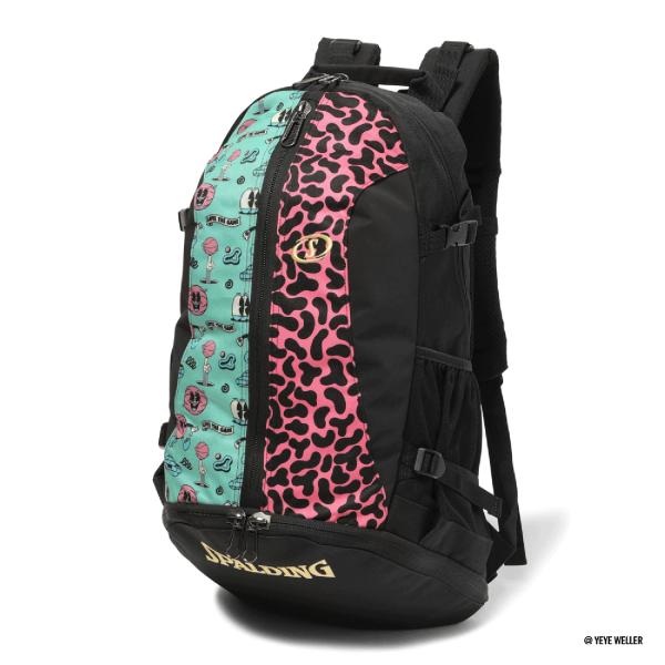 スポルディング SPALDING ケイジャー イェイェ・ウェラー ストリート スウィッシュ  40007YWS　バスケット　自由なストリートスポーツであるバスケと[シティ]を組み合わせたアートのケイジャー。