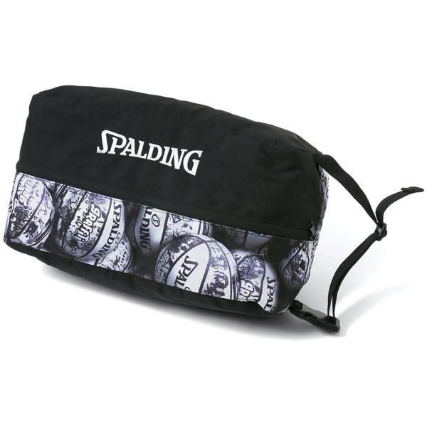 スポルディング SPALDING シューズバッグ グラフィティ ホワイト 42-002GW シューズケース バスケットボールシューズ バッシュ バスケ用品 部活 体育館 シューズ収納 バスケ部  42002GW　バスケット　グラフィティホワ...