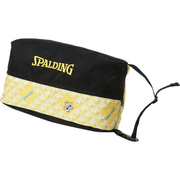 スポルディング SPALDING シューズバッグ スポンジ・ボブ パターン バスケットボール 42-002SBP シューズケース バスケットボールシューズ バッシュ 体育館 シューズ収納  42002SBP　バスケット　スポンジ・ボブの顔と...