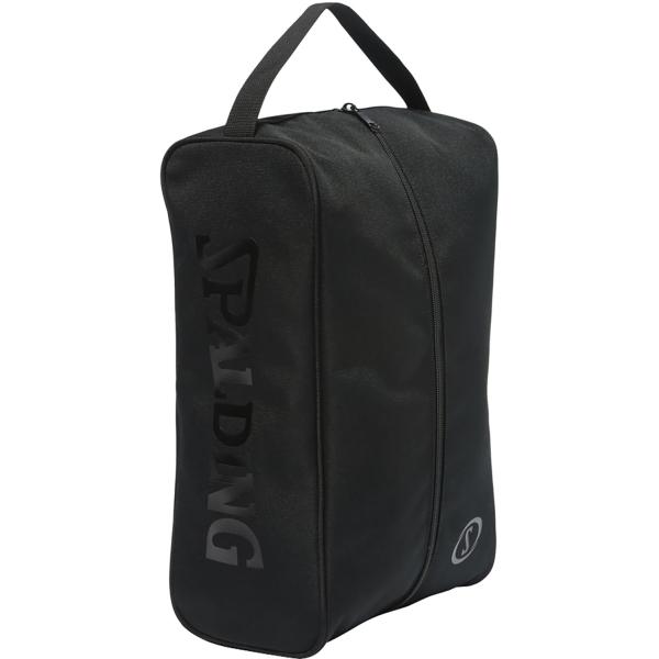 スポルディング SPALDING シューズケース ブラック  42007BK　バスケット　パイピングを施し、しっかりとした肉感のある撥水生地を使用したシューズケース。左サイド部分には SPALDING ロゴ、正面右下にはファスト S ロゴが...