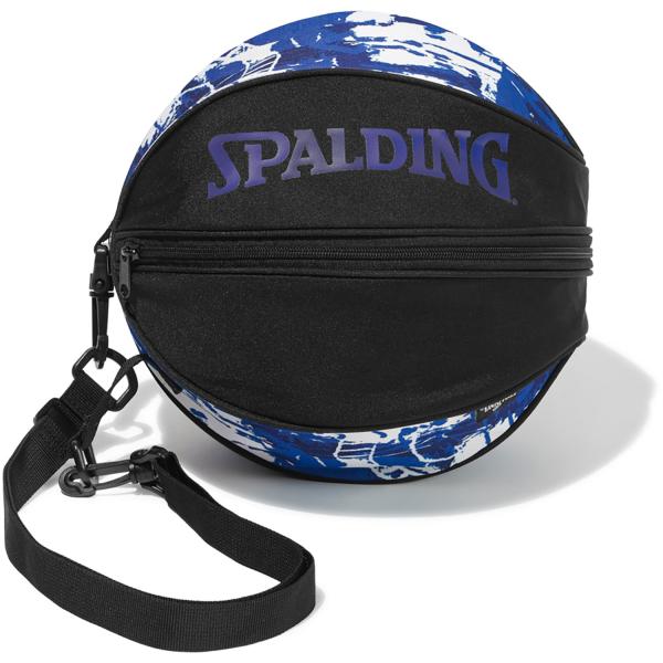 スポルディング SPALDING ボールバッグ グラフィティ ブルー×ホワイト 49-001GBW 49001GBW　バスケット　ストリートアートをイメージした鮮やかなグラフィティ柄を配色で左右に配したデザインのボールバッグ。