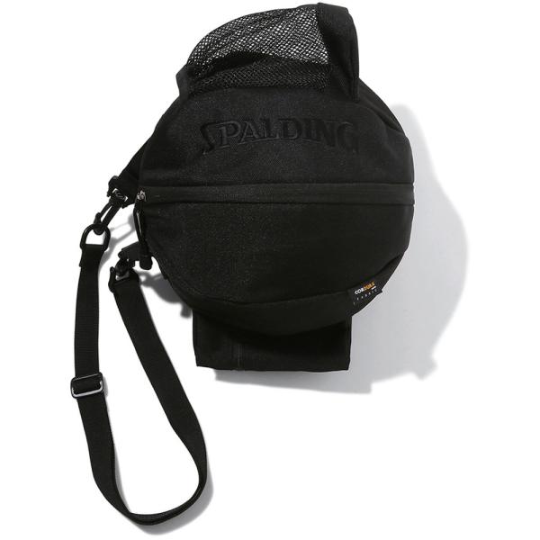 スポルディング SPALDING ボールバッグプロ ブラック 49-005BK バスケットボール ボールケース 7号球 1球入れ 持ち運び バスケ 通学 バスケットバッグ 球技 ボール備品  49005BK　バスケット　表面の素材に厚手で耐...