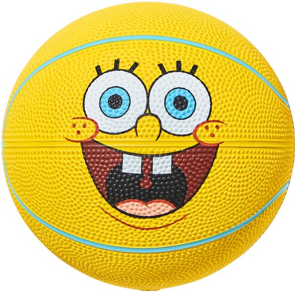 スポルディング SPALDING スポンジ・ボブ スマイル ラバー SZ1 スポンジボブ キャラクター 1号サイズ 1号球 イエロー キッズ ジュニア 幼稚園 保育園 小学校 バスケットボール  65233J　バスケット　スポンジ・ボブのス...