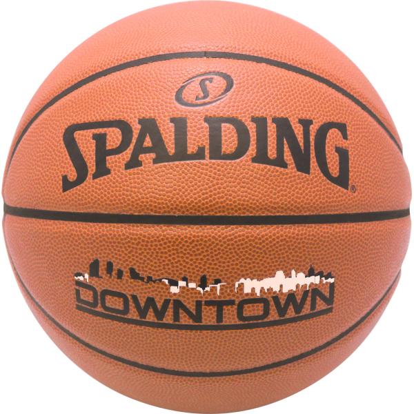 スポルディング SPALDING バスケットボール 5号 ダウンタウン バスケットボール ボール 5号球 合成皮革 小学生 ミニバス 入門 ボール 練習 体育館 自宅 シュート バスケ SZ5  76508J　バスケット　初心者からでも手に...