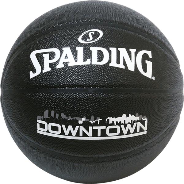 スポルディング SPALDING バスケットボール 5号 ダウンタウン DownTown ブラック ボール 5号球 合成皮革 小学生 ミニバス 入門 練習 体育館 自宅 シュート バスケ  76587J　バスケット　人気の合皮ボールに新色の...