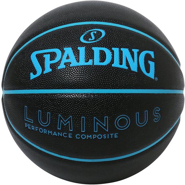 スポルディング SPALDING ルミナス コンポジット ブラック×ブルー SZ7 バスケットボール 77-846J 7号球 バスケ 大学生 中学 高校 練習 部活 シュート 7号 球技  77846J　バスケット　LUMINOUSシリーズ...
