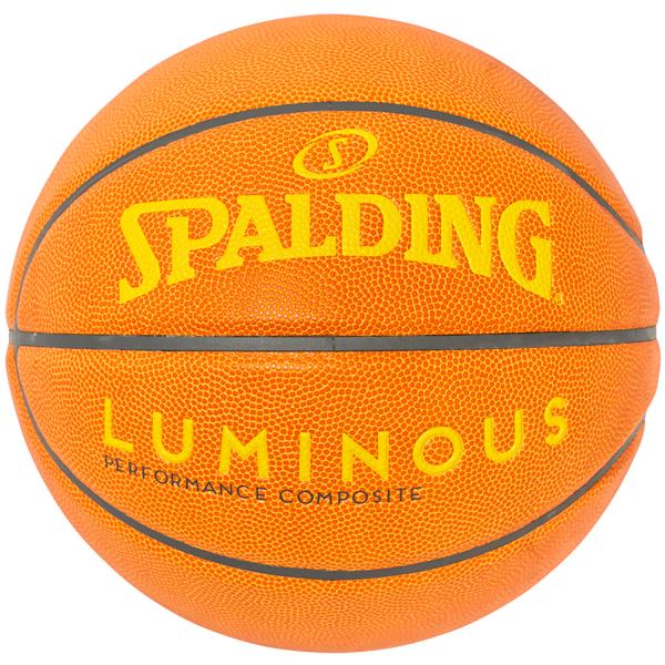 スポルディング SPALDING ルミナス コンポジット ブラウン×イエロー SZ6 バスケットボール ネオンカラー グリップ力 ハンドリング 屋外 6号球 中学生 バスケ 練習 部活  77899J　バスケット　ネオンカラーのロゴとチャネ...