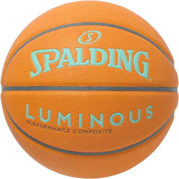 スポルディング SPALDING ルミナス ブラウン×ミント   ブラウン×グレー   77984J　バスケット　ネオンカラーのロゴとチャネルが目を引く LUMINOUS シリーズ。クッション性に優れた厚みのあるカバー素材を使用することで、...