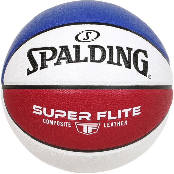 スポルディング SPALDING スーパーフライト トリコロール SZ7 78168J　バスケット　トリコロールカラーのパネルデザインの爽やかな合成皮革ボール。  爆買