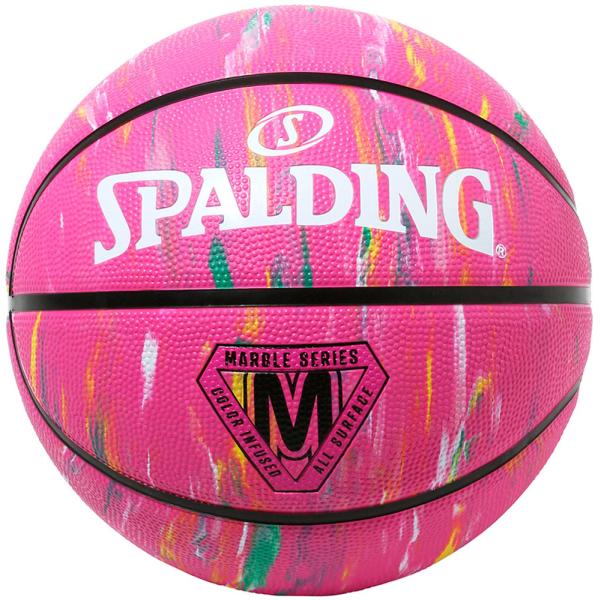 スポルディング SPALDING マーブル ピンク 5号球 バスケットボール ボール 5号 ミニバス 小学生 屋外向け向き 耐久性 入門 ボール 練習 体育館 自宅 シュート バスケ 5号  84417Z　バスケット　アウトドアでのプレーに...