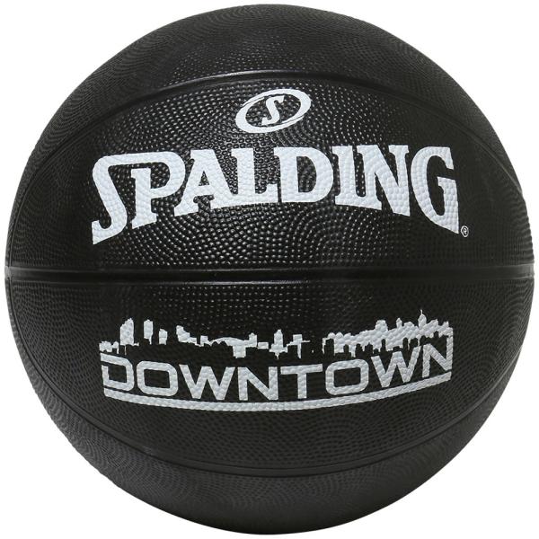 スポルディング SPALDING ダウンタウン ラバー ブラック 7号球 ボール 競技ボール 7号 ダウンタウン ラバー ブラック 7号球 84-634Z 屋外向け 耐久性 バスケ部 体育館  84634Z　バスケット　7号球のバスケットボ...