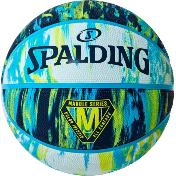 スポルディング SPALDING マーブル ブルー×イエロー SZ7 バスケットボール 84-803J 屋外向け 耐久性 7号球 バスケ 大学生 中学 高校 練習 部活 シュート7号 球技  84803J　バスケット　定番のマーブルボールシ...