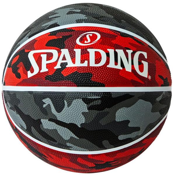 スポルディング SPALDING マルチカモ レッド×グレー SZ5 バスケットボール 84-806J 屋外向け 耐久性 5号球 小学生 ミニバス 入門 練習 体育館 自宅 シュート バスケ  84806J　バスケット　レッドとグレーのカモ...