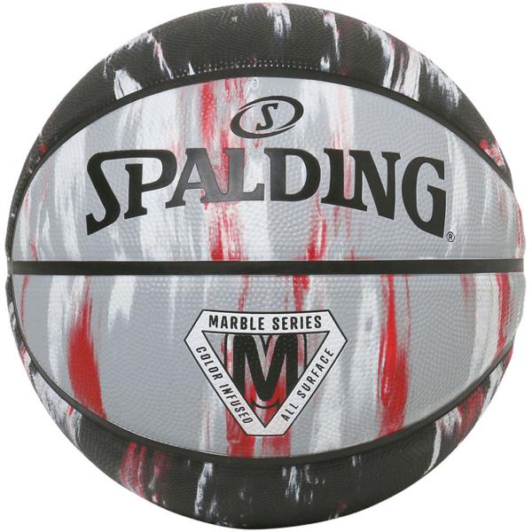 スポルディング SPALDING マーブル レッド×ブラック ラバー SZ5 バスケットボール 84-930J 屋外向け 耐久性 5号球 小学生 ミニバス 入門 自宅 シュート バスケ 5号  84930J　バスケット　ユニークなデザインパ...