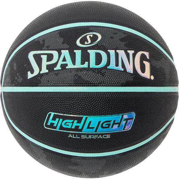 スポルディング SPALDING ハイライト ミント ラバー SZ5 屋内 屋外 グリップ力 迷彩柄 5号球 ミニバス 小学生 バスケットボール バスケ ボール 小学校低学年 耐久性 シュート  85155J　バスケット　躍動感、スピード感...