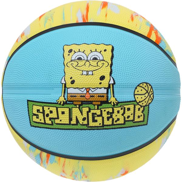 スポルディング SPALDING スポンジ・ボブ マーブル 5号球 ラバーボール 小学生 アウトドア用 耐久性 キャラクター 競技 運動 黄色 屋外  85182J　バスケット　スポンジ・ボブのイエローをベースにしたカラーリングのマーブルラ...
