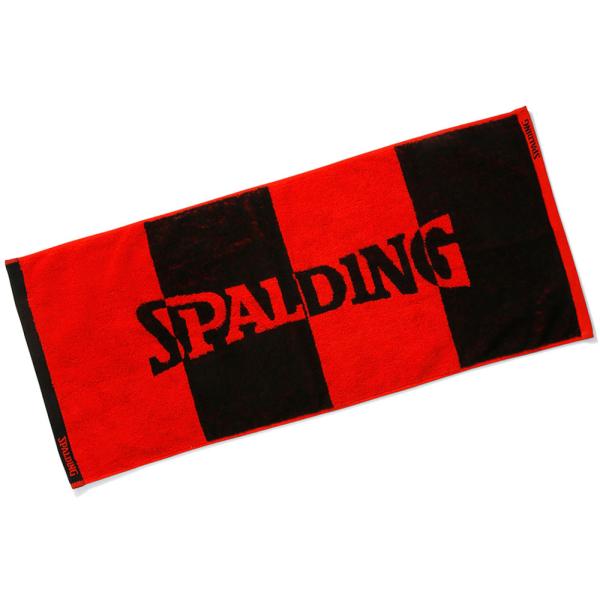 スポルディング SPALDING ジャカードタオル ボーダー レッド タオル スポーツタオル 抗菌防臭 吸水力抜群 今治産 今治タオル ギフト プレゼント 贈り物 バスケ用品 バスケットボール  SAT211080　バスケット　今治産の高品...