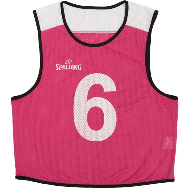 スポルディング SPALDING ビブス6-11 6枚セット バスケットボール チーム 練習試合 チーム分け 体育 運動会 授業 クラス対抗 番号 体育館 グラウンド  SUB130720　バスケット　吸汗速乾素材使用。肩に切り替えの入った...