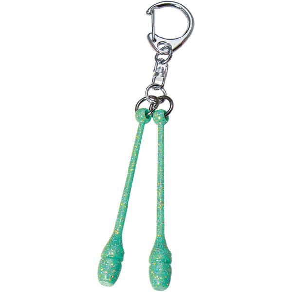 ササキ SASAKI マスコットラメこん棒 キーホルダー ミニチュア クラブ 体操 ラメ入り 器械体操 練習 トレーニング プラスチック キラキラ  MS1BR PEG　新体操　キラキラかわいいラメ入り。プラスティック製ミニチュアクラブのキ...