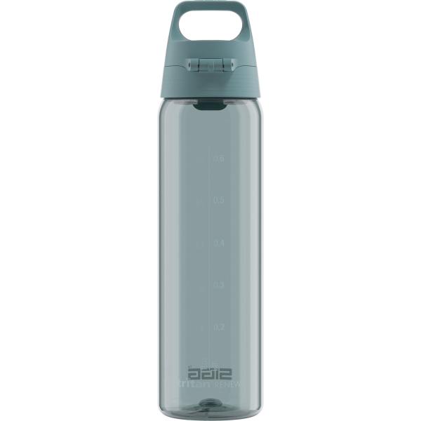 シグ SIGG トータルカラーワン 0.75L モーニングブルー  50488　アウトドア　50% リサイクルされたトライタンを使用したエコボトル。トライタンは軽量で耐久性、耐熱性耐冷性に優れており透明度が高いのが特徴。キャップの開閉はワン...