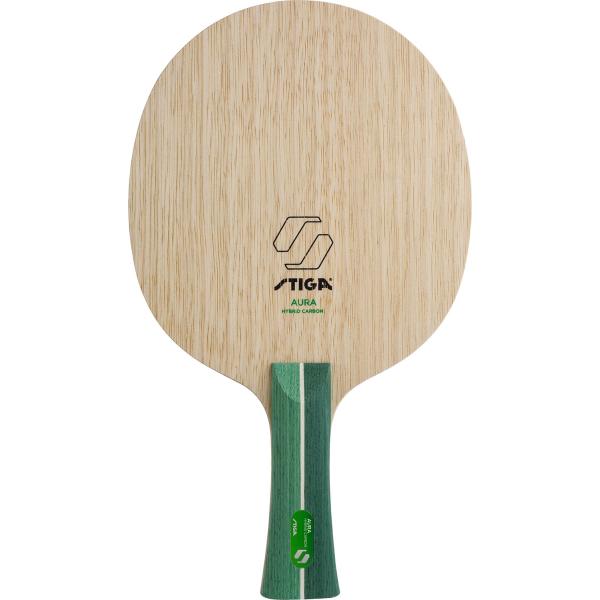スティガ STIGA オーラ ハイブリッドカーボン  1602250135　卓球　スピード :146 、コントロール :44 のオーラハイブリッドカーボンは高い反発力とコントロール性を両立したラケットです。カーボンファイバーをインナーに配置...