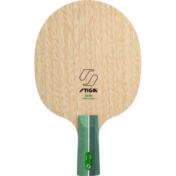 スティガ STIGA オーラ ハイブリッドカーボン  1602250165　卓球　スピード :146 、コントロール :44 のオーラハイブリッドカーボンは高い反発力とコントロール性を両立したラケットです。カーボンファイバーをインナーに配置...