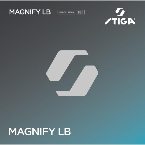 スティガ STIGA ラージボール用表ソフトラバー MAGNIFY LB マグニファイ LB  BLACK 中  1713020116　卓球　テンションを強くかけ、独自の技術によりラージボールプレーヤーに求められるスピード、スピン共にハイレ...