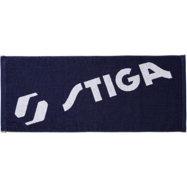 スティガ STIGA STIGAタオル JP-III ネイビー フェイスタオル 今治製 部活 クラブ  1903022502　卓球　100コットン素材で肌触りが気持ち良い今治産のタオルです。