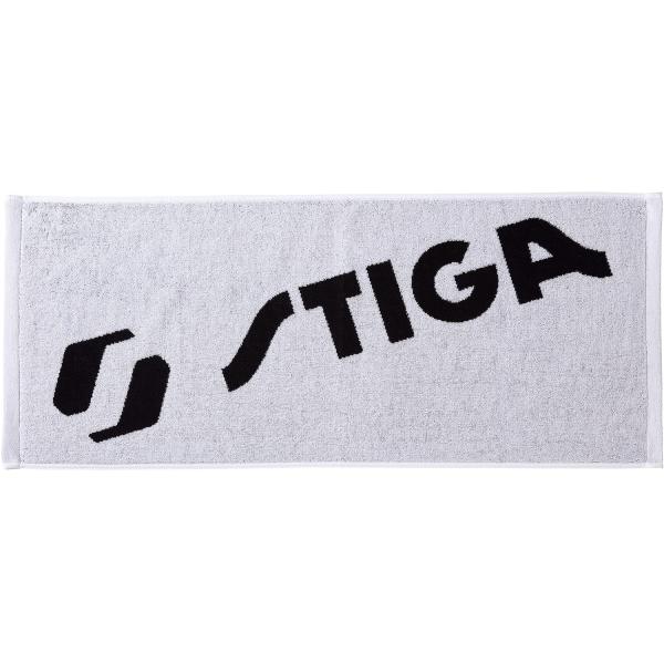 スティガ STIGA STIGAタオル JP-III ホワイト フェイスタオル 今治製 部活 クラブ  1903022505　卓球　100コットン素材で肌触りが気持ち良い今治産のタオルです。