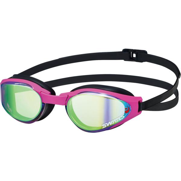 スワンズ SWANS レーシングクッション付き スイミングゴーグル ミラータイプ SR-81MPAF メンズ レディース 水泳 競泳 プール スイマー 水中メガネ 雲り止め 日本製  SR81MPAF LAVY　スイミング　ASCENDER...