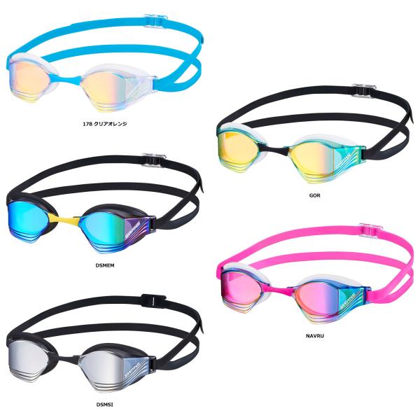 スワンズ SWANS VEGA-M reα スイムグラス ゴーグル メンズ レディース 男性用 女性用 大人 レーシングモデル ヴェガ 低抵抗モデル 曇り止め ミラー クッション  VEGAMREA　スイミング　イルカに着想を得た、抵抗を減...