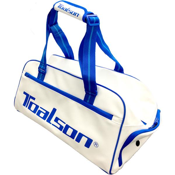 トアルソン Toalson ボストンバッグ ホワイト  1FT2502W　テニス　練習からトーナメントまで活躍の幅が広く、シューズから着替えまで収納できる大容量のボストンバッグ。