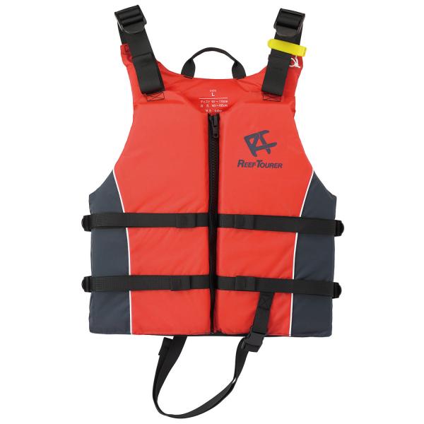 リーフツアラー Reef Tourer シュノーケリングベスト ユニセックス ライフジャケット ジッパータイプ ホイッスル付き 脇バックル マリンスポーツ 浮きベスト 浮力 海 川 プール スノーケリング  RA0409　マリン　安全なシュ...